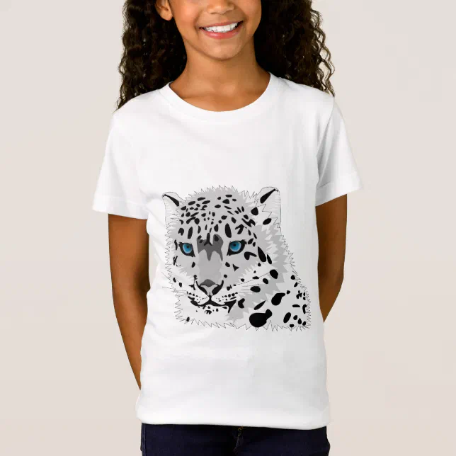 Snow leopard T-Shirt | Zazzle