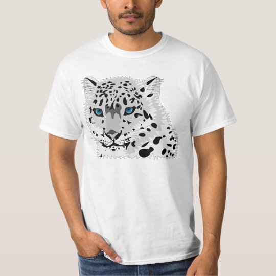 Snow leopard t-shirt | Zazzle.com