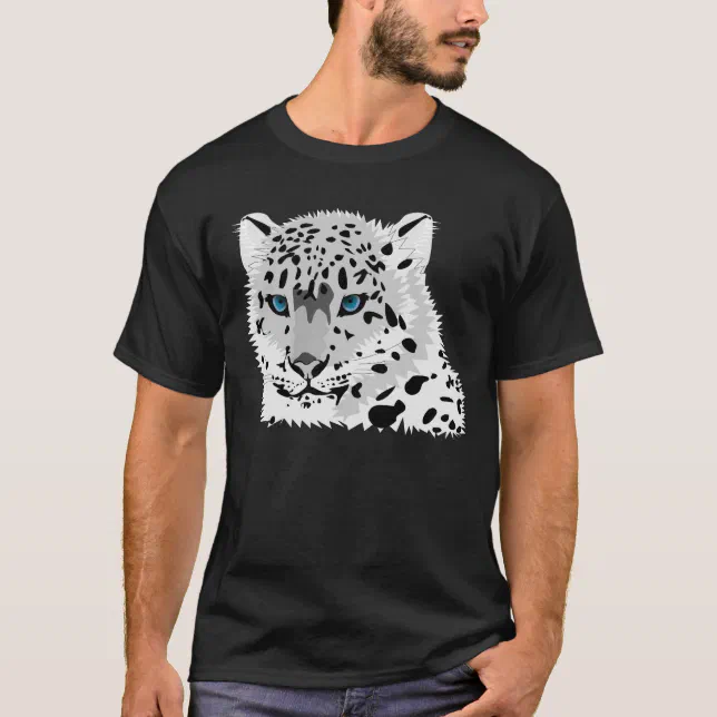 Snow leopard T-Shirt | Zazzle