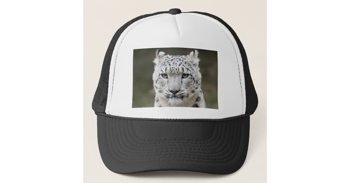 Snow Leopard Trucker Hat | Zazzle