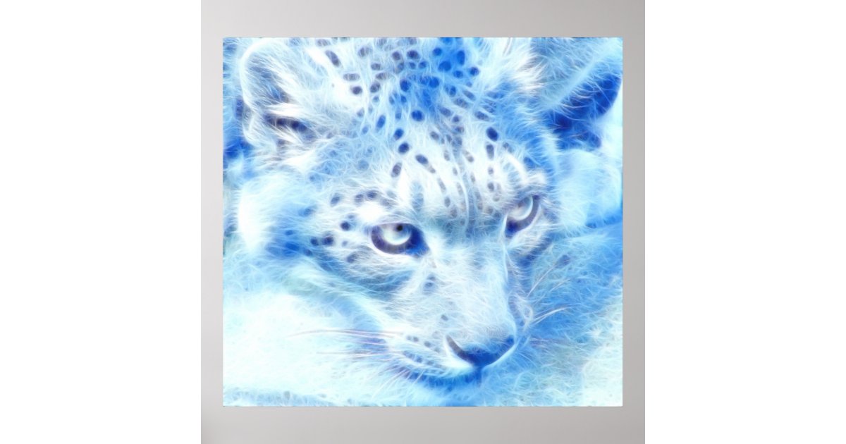 *Snow Leopard* Wild Spirit Poster Print | Zazzle