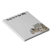 Snow Leopards Wildlife Notepads | Zazzle