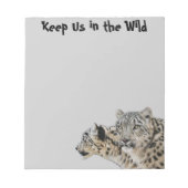 Snow Leopards Wildlife Notepads | Zazzle