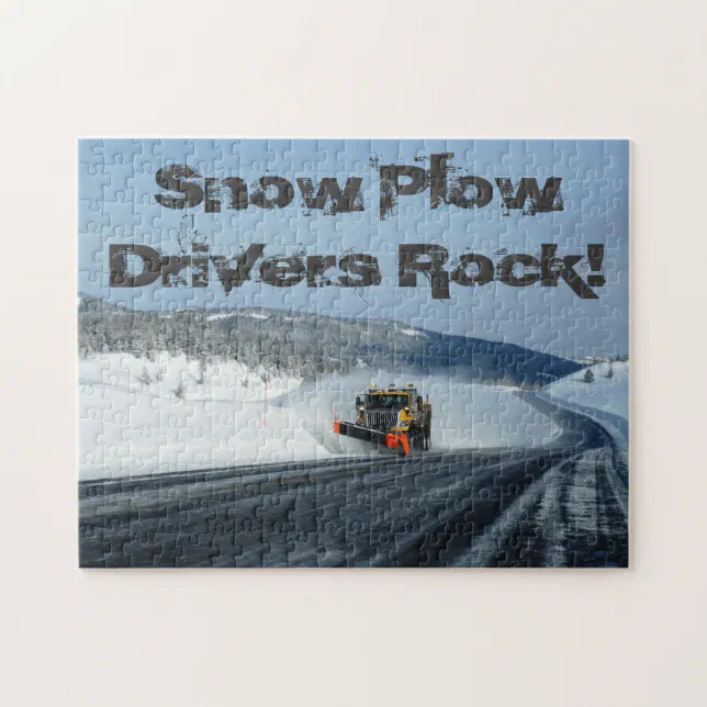 Snow Plow Puzzle | Zazzle