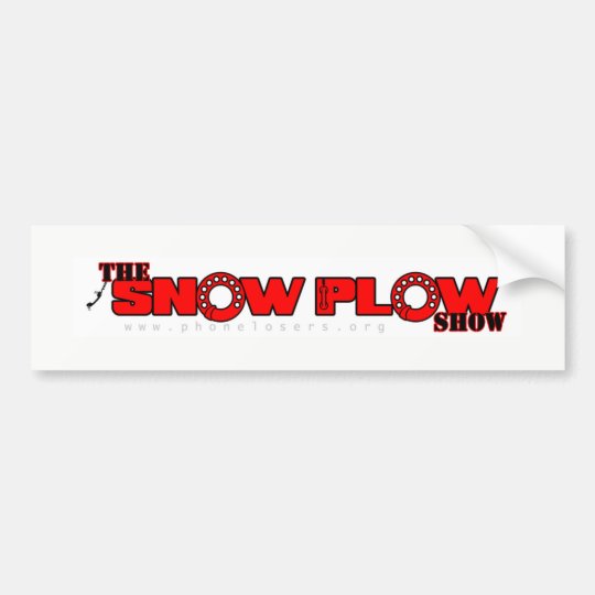 Snow Plow Show Bumper Sticker | Zazzle.com