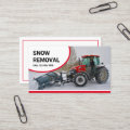 Snow Plow Tractor Snow Removal Service Business Card | Zazzle