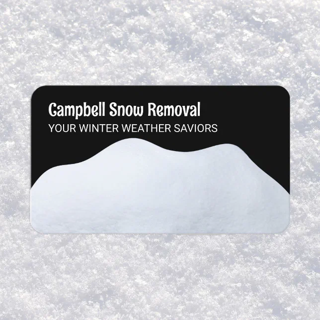 Snow Plowing Business Card | Zazzle