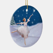 Snow Queen Ballerina Christmas Ornament | Zazzle