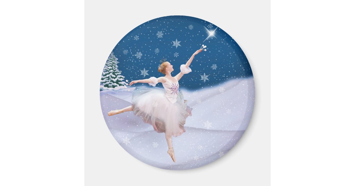 Snow Queen Ballerina Magnet | Zazzle