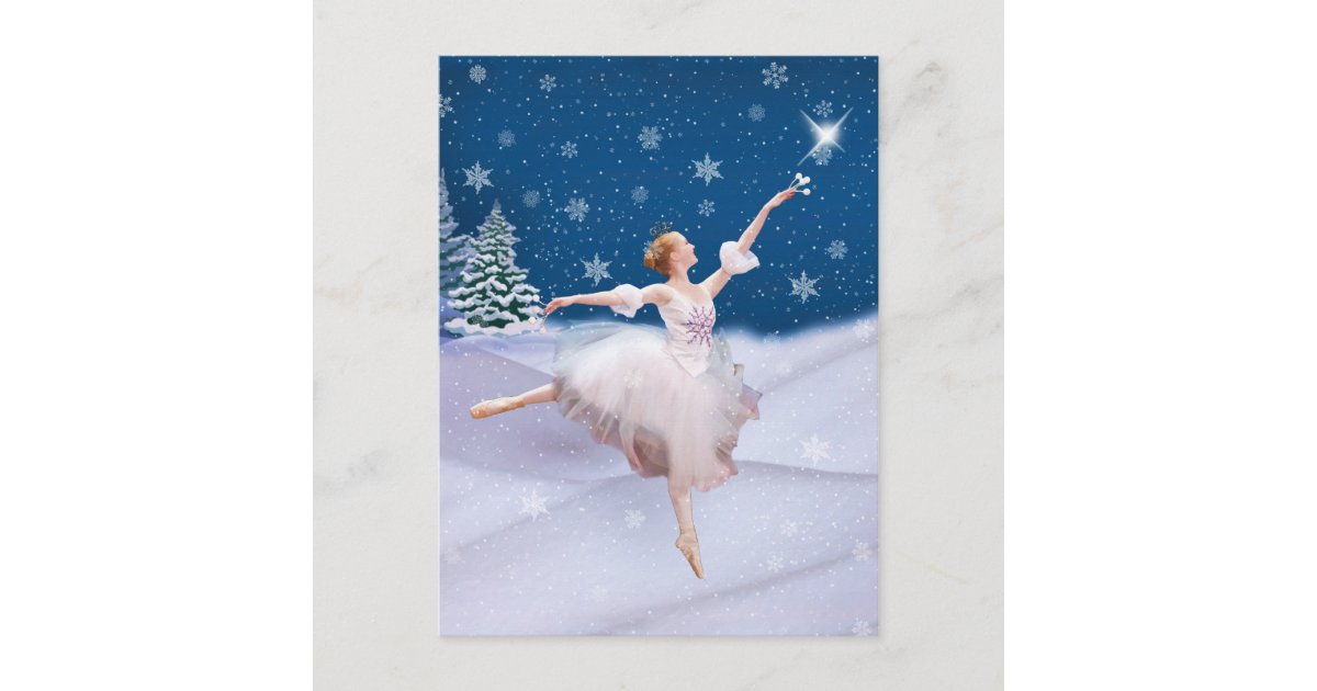 Snow Queen Ballerina Postcard | Zazzle