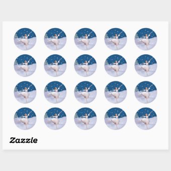 Snow Queen Ballerina Stickers | Zazzle