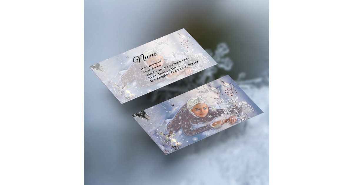Snow Queen Business Card | Zazzle