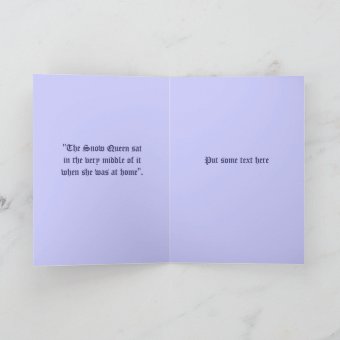 Snow Queen Fine Art Greeting Card | Zazzle