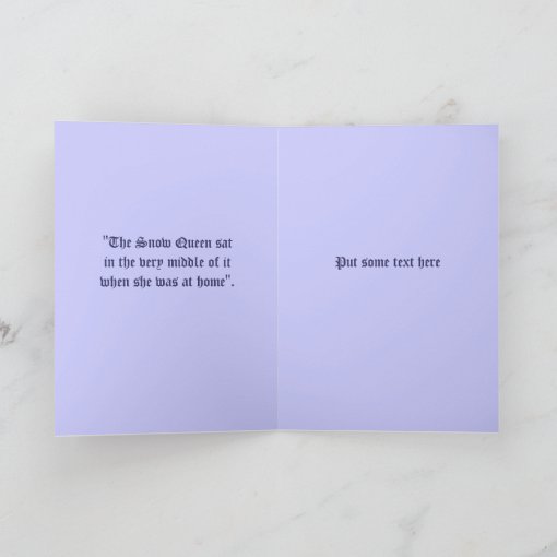 Snow Queen Fine Art Greeting Card | Zazzle
