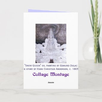 Snow Queen Fine Art Greeting Card | Zazzle