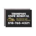 Snow Removal Black Gold Plow Magnetic Vehicle Sign | Zazzle