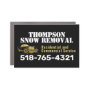 Snow Removal Black Gold Plow Magnetic Vehicle Sign | Zazzle