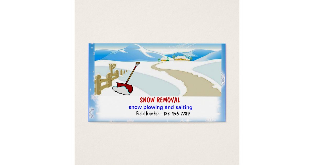 Snow Removal Business Cards | Zazzle.com
