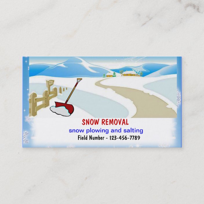 Snow Removal Business Cards | Zazzle.com