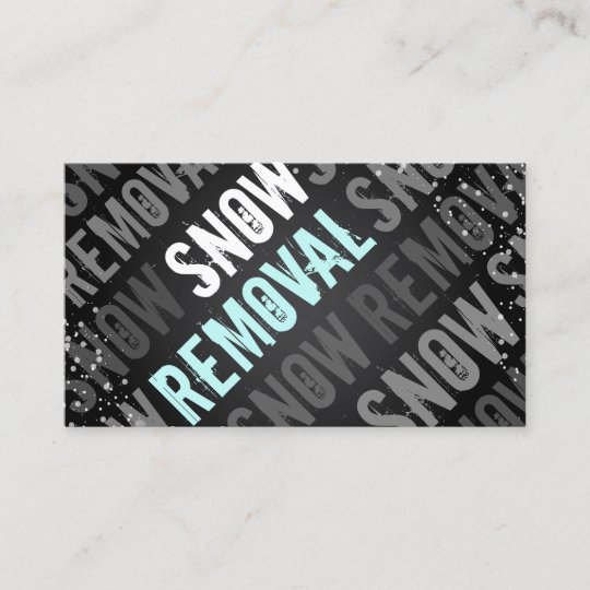 Snow Removal Business Cards | Zazzle.com