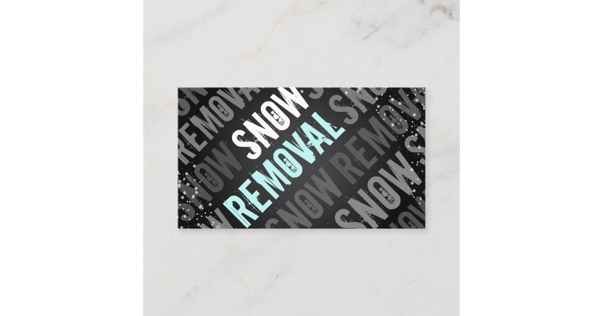 Snow Removal Business Cards | Zazzle