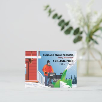 Snow Removal Business Cards | Zazzle