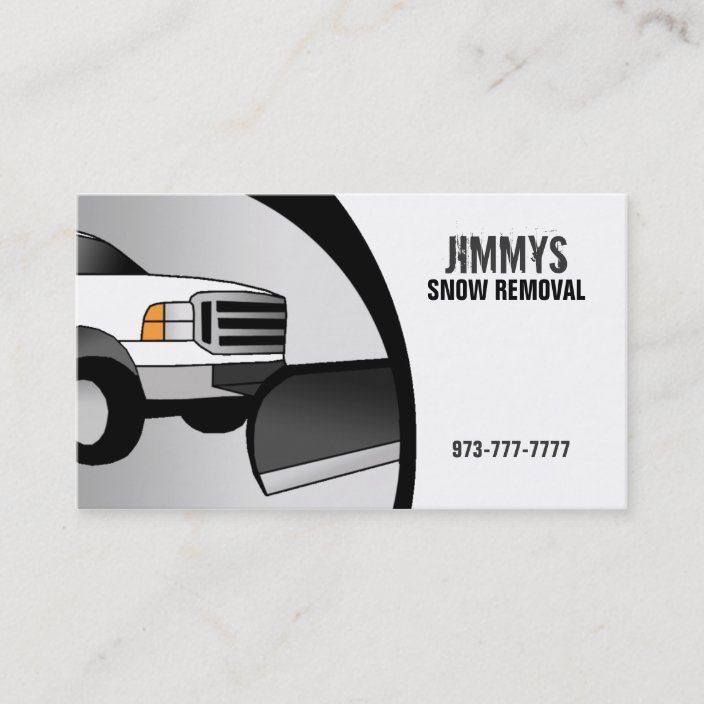 Snow Removal Business Cards | Zazzle