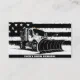 Snow Removal Plow Flag Patrioting Truck AP74 Business Card | Zazzle
