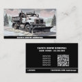 Snow Removal Snow Plow Truck AP74 Business Card | Zazzle
