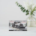 Snow Removal Snow Plow Truck AP74 Business Card | Zazzle