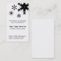 Snow Removal, Snow Plowing Vertical Black and Whit Business Card | Zazzle