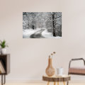 Snow Scene Art Print Poster | Zazzle