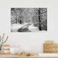 Snow Scene Art Print Poster | Zazzle