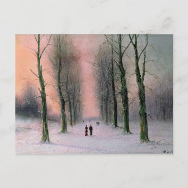 Snow Scene-Wanstead Park Postcard | Zazzle