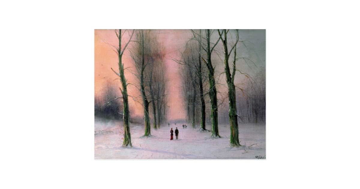 Snow Scene-Wanstead Park Postcard | Zazzle.com