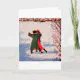Snow Tango Holiday Card | Zazzle