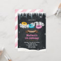 Snow tubing birthday invitation | Zazzle