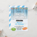 Snow tubing party birthday invitation | Zazzle