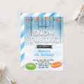 Snow tubing party birthday invitation | Zazzle