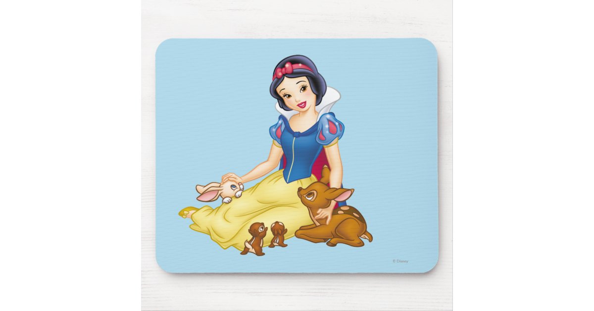 Snow White and Animal Friends Mouse Pad | Zazzle