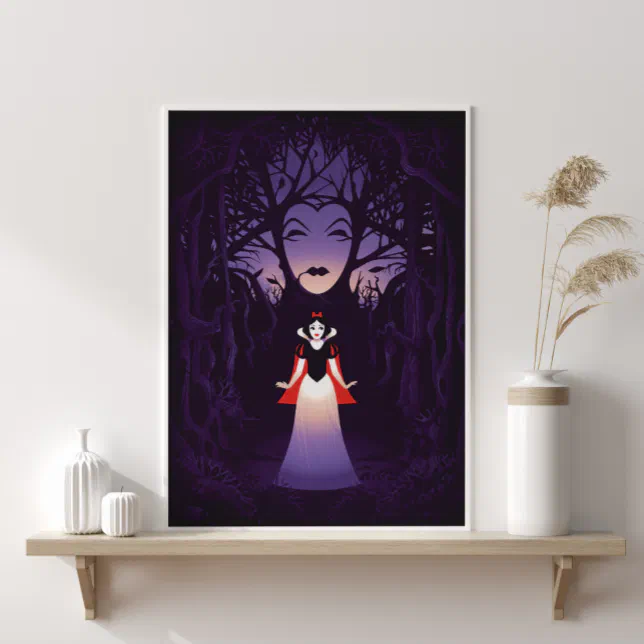 Snow White and Evil Queen Purple Poster | Zazzle