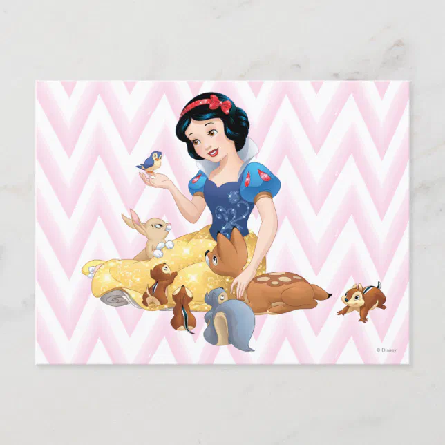 Snow White and the Forest Animals Postcard | Zazzle