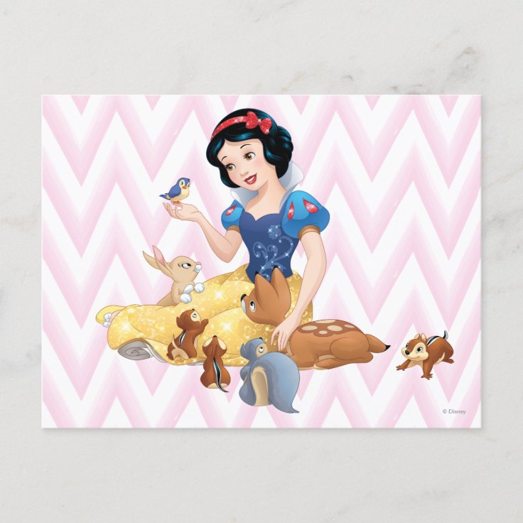 Snow White and the Forest Animals Postcard | Zazzle