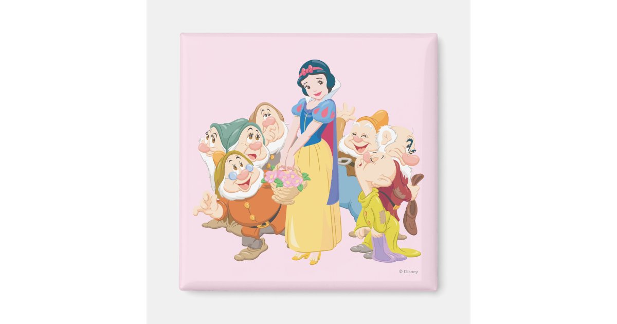 Snow White and the Seven Dwarfs 3 Magnet | Zazzle