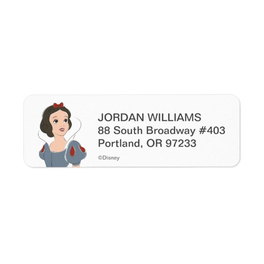 Snow White Captured Moment Label | Zazzle.com