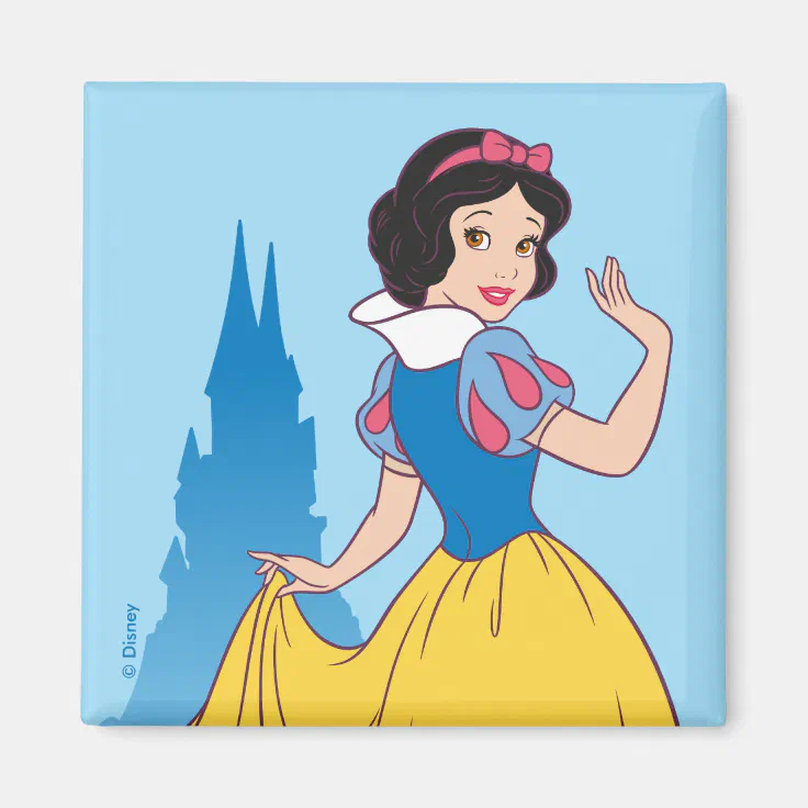 Snow White & Castle Graphic Magnet | Zazzle