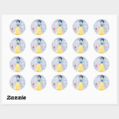 Snow White Princess Classic Round Sticker | Zazzle