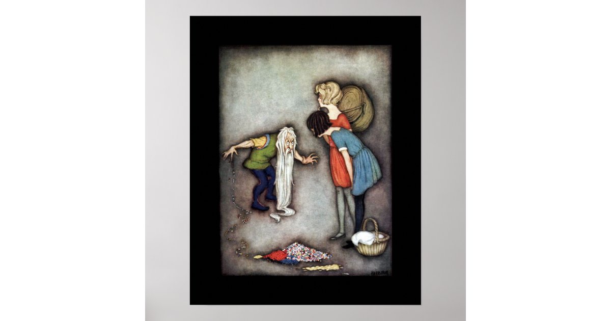 Snow White & Red Rose ~ Fairy Tales ~ Classic ~ Poster | Zazzle