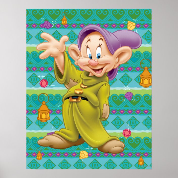 Snow White's Dopey Poster | Zazzle.com