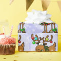 Snowball Moose Gift Wrap | Zazzle